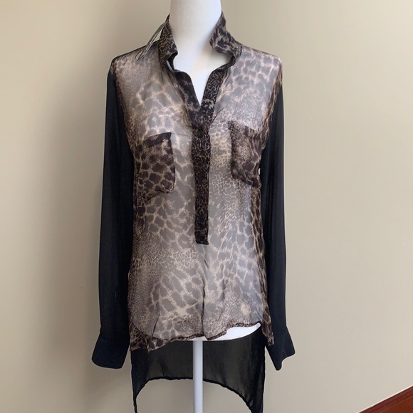 Single | Tops | Cheetah Blouse | Poshmark